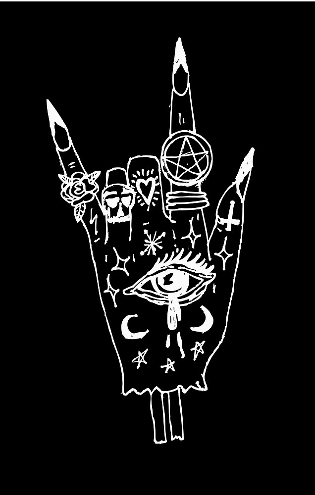 "Third Eye Gothic Hand" by lunaelizabeth | Redbubble