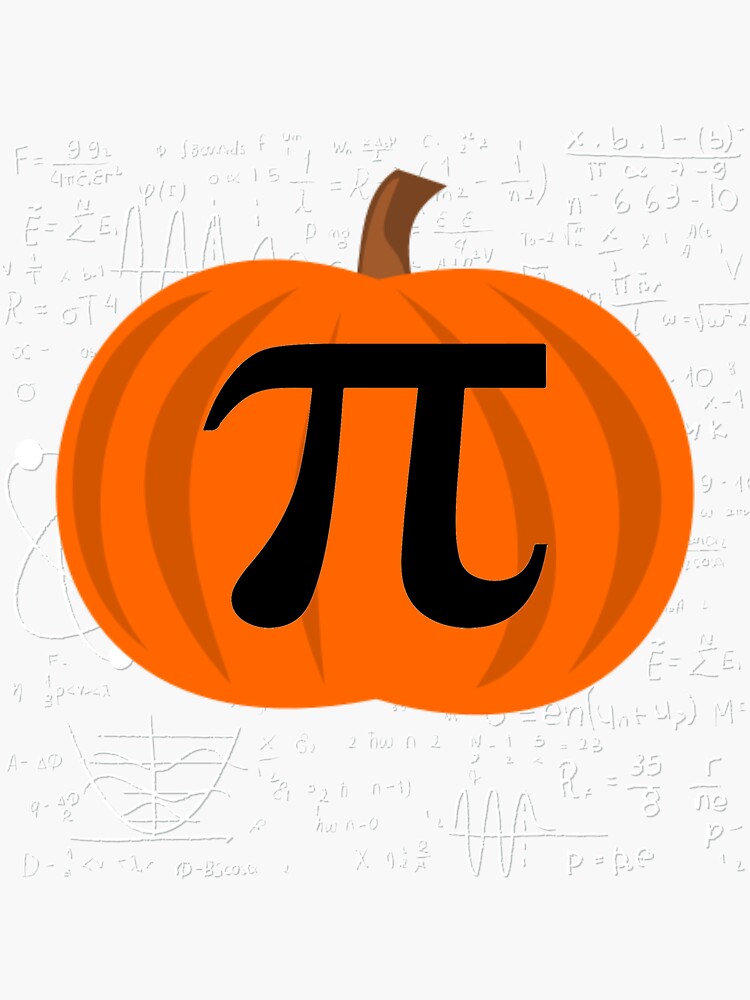 "Halloween Pumpkin PI | Funny Math Pumpkin PI" Sticker for Sale by ...
