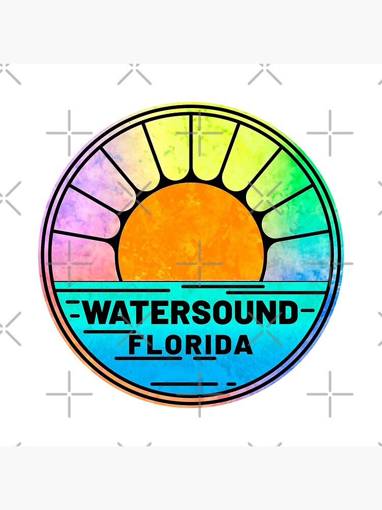 "Watersound Florida Crab 30A 30 A Emerald Coast Walton County" Poster ...