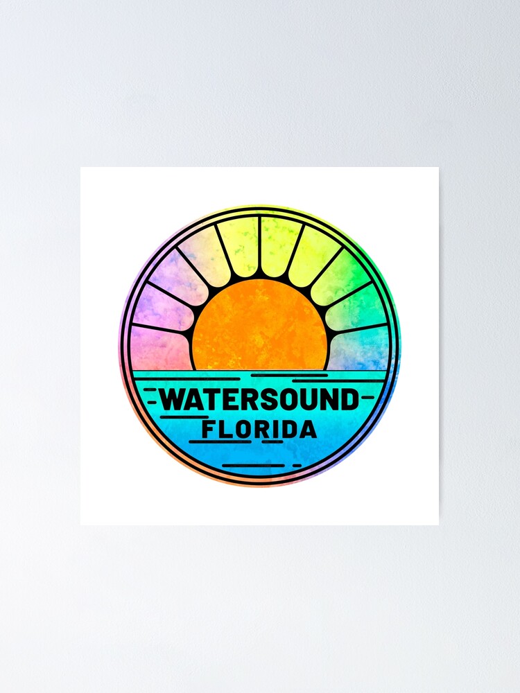 "Watersound Florida Crab 30A 30 A Emerald Coast Walton County" Poster ...