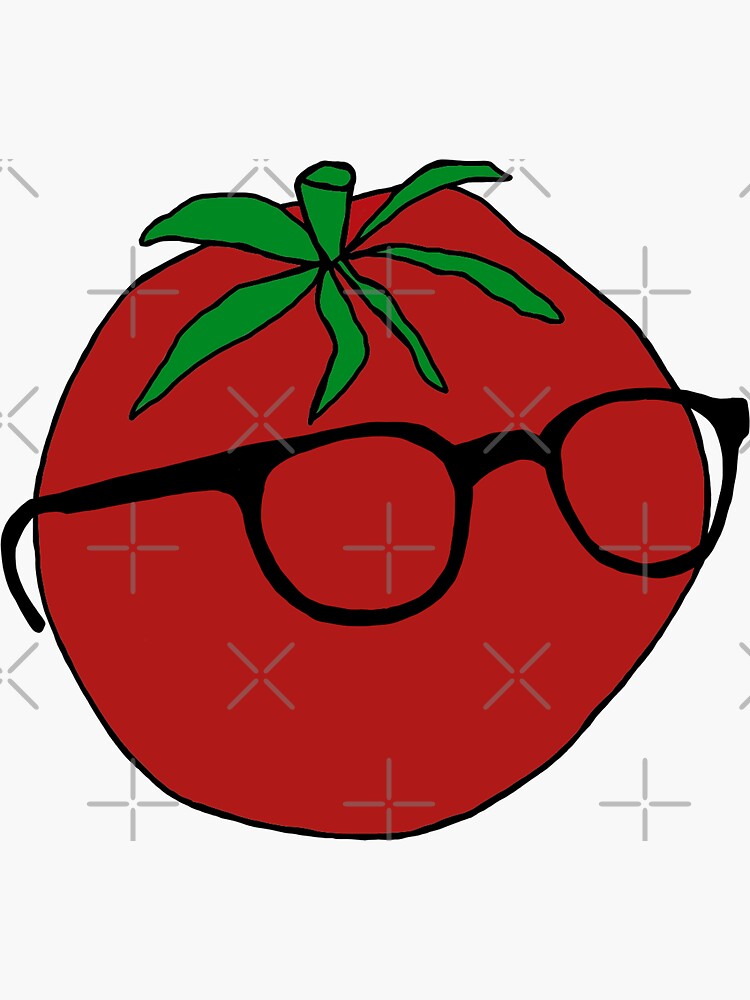 "Bleachers Tomato with Glasses (Aka Jack in Tomato form)" Sticker for ...