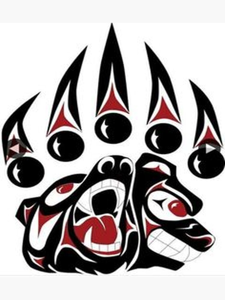 "native bear" Sticker for Sale by breathoffire | Redbubble