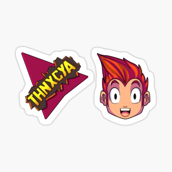 "thnxcya youtubers" Sticker for Sale by Amelia-Nina | Redbubble