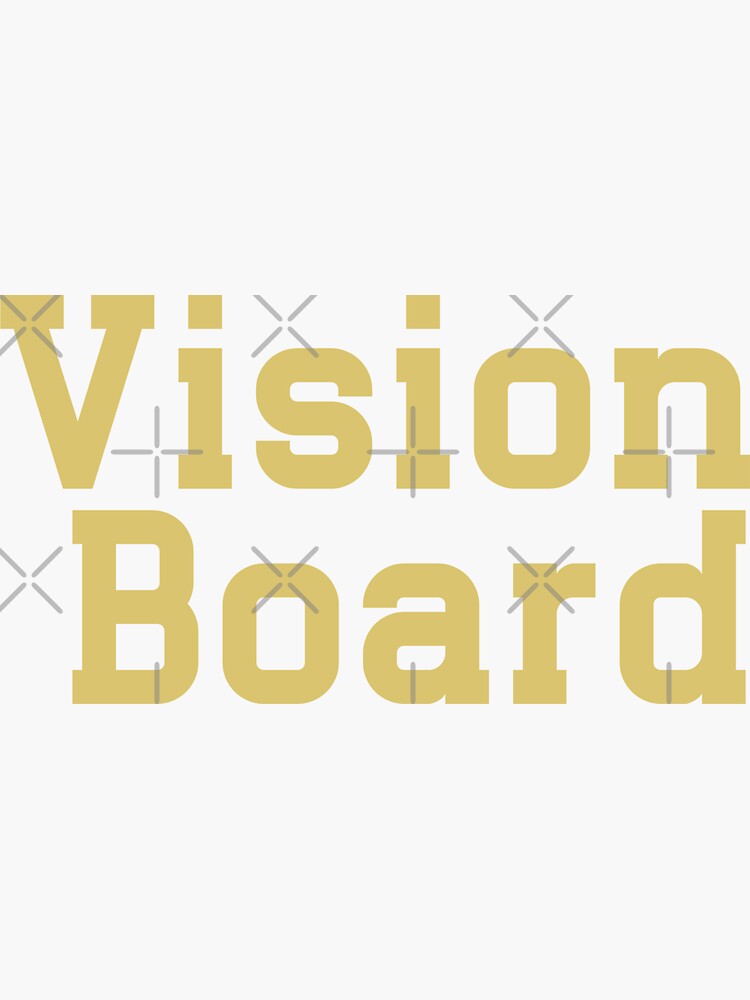 "Vision Board" Sticker for Sale by LoA-Lady | Redbubble