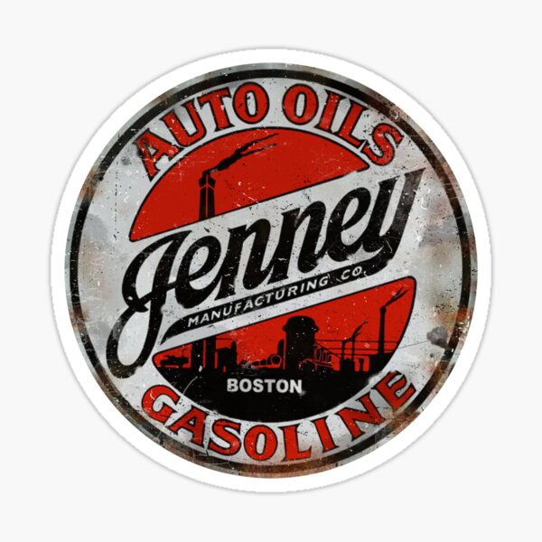 "Jenney gasoline vintage sign" Sticker for Sale by Ploxd | Redbubble