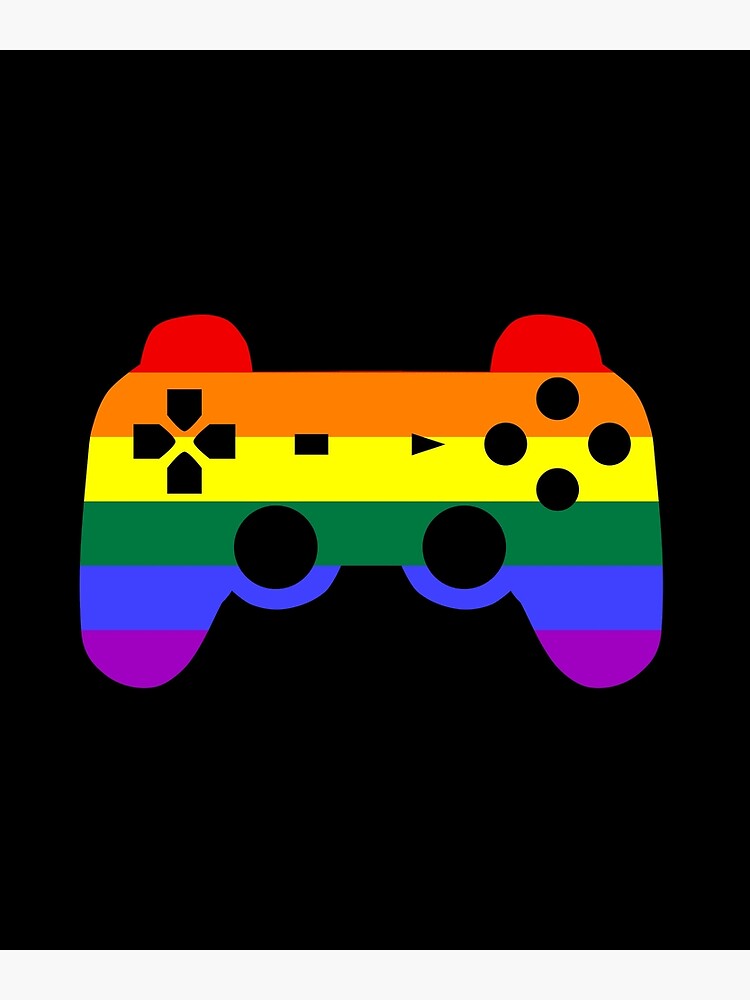"Gay Pride Rainbow Flag Video Game - Gaymer" Poster by DiscoBoogie ...