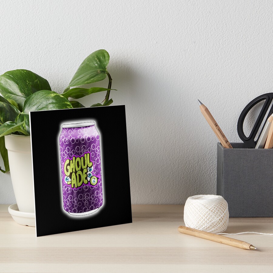 "Ghoul-ade Funny 'Cool-ade' Soda Can Halloween Graphic " Art Board ...