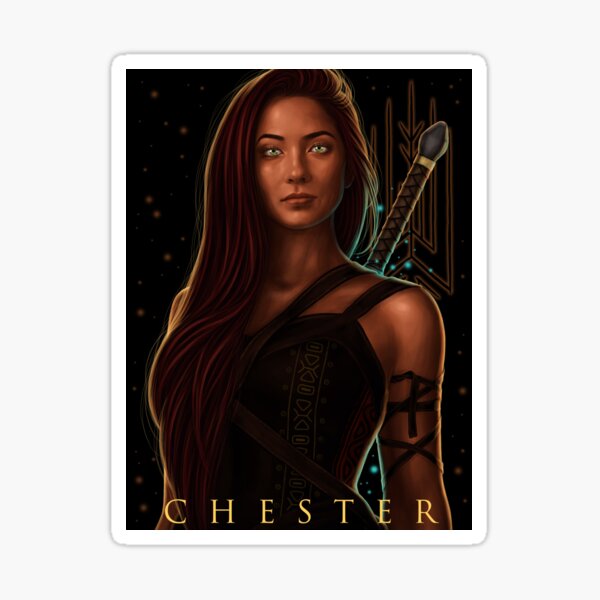 "Chester" Sticker by azheek | Redbubble