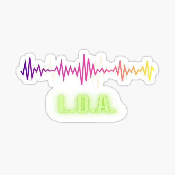 "LOA, law of attraction with frequency bar." Sticker for Sale by ...