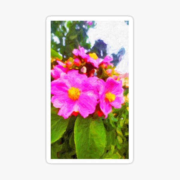 "My vision for Brazil - Exuberant Nature On Canvas 66" Sticker for Sale ...