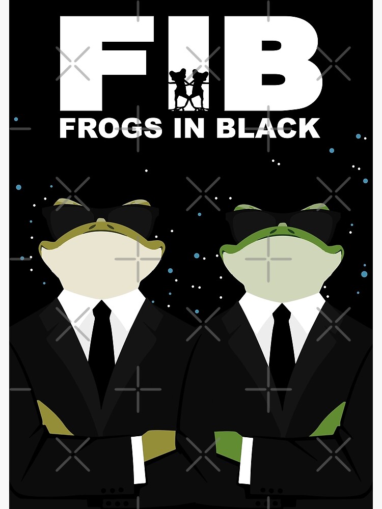 "FIB (Frogs In Black)" Poster for Sale by Autographicz | Redbubble