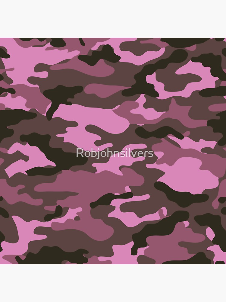 "Pink Camo" Sticker for Sale by Robjohnsilvers | Redbubble