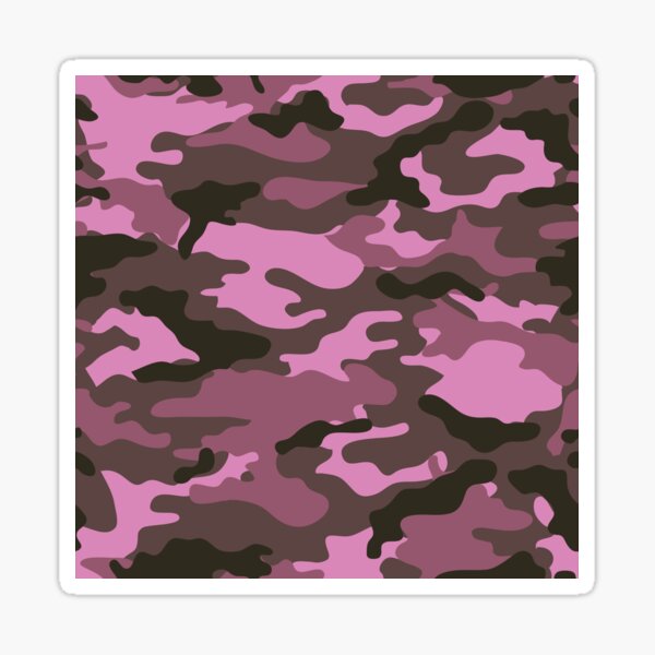 "Pink Camo" Sticker for Sale by Robjohnsilvers | Redbubble