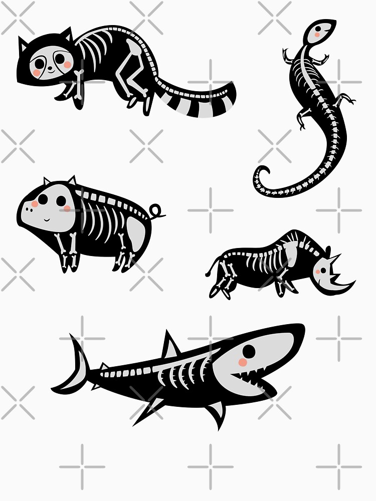 Camiseta «Radiografía de dibujos animados de animales - mapache ...