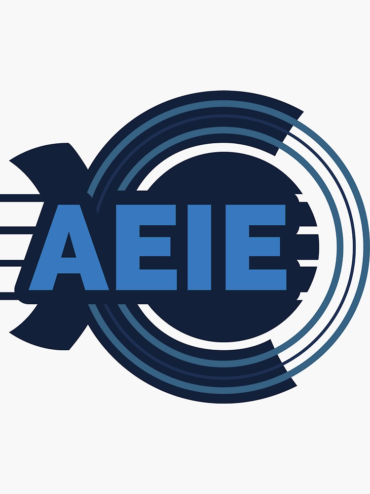 Aeie Logo Sticker By Wsarigo Redbubble