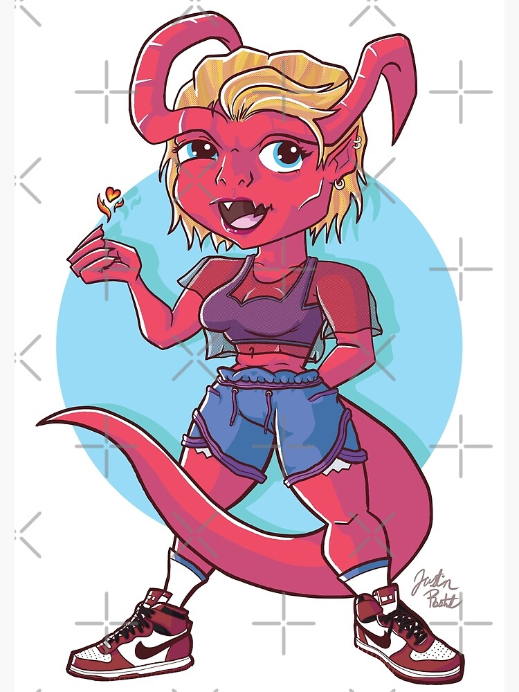 "Demi the Demon" Poster by RAWRstad | Redbubble