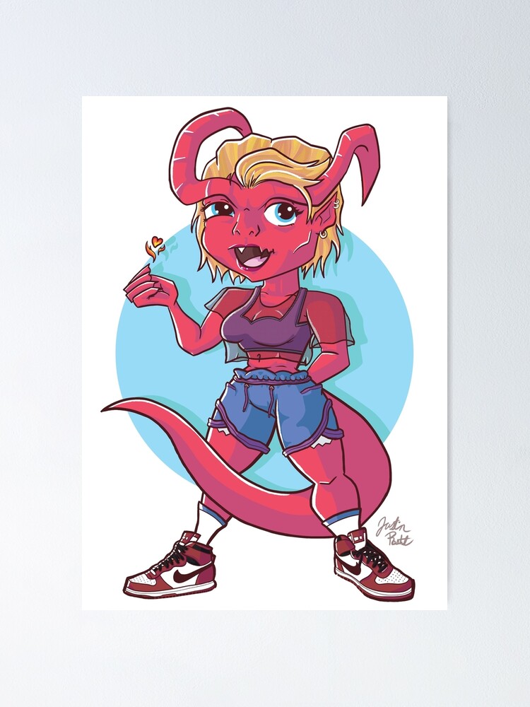 "Demi the Demon" Poster by RAWRstad | Redbubble