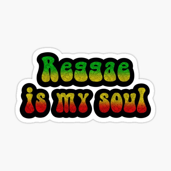 Pegatina «Reggae sticker one love reggae art, reggae music art, Rasta ...