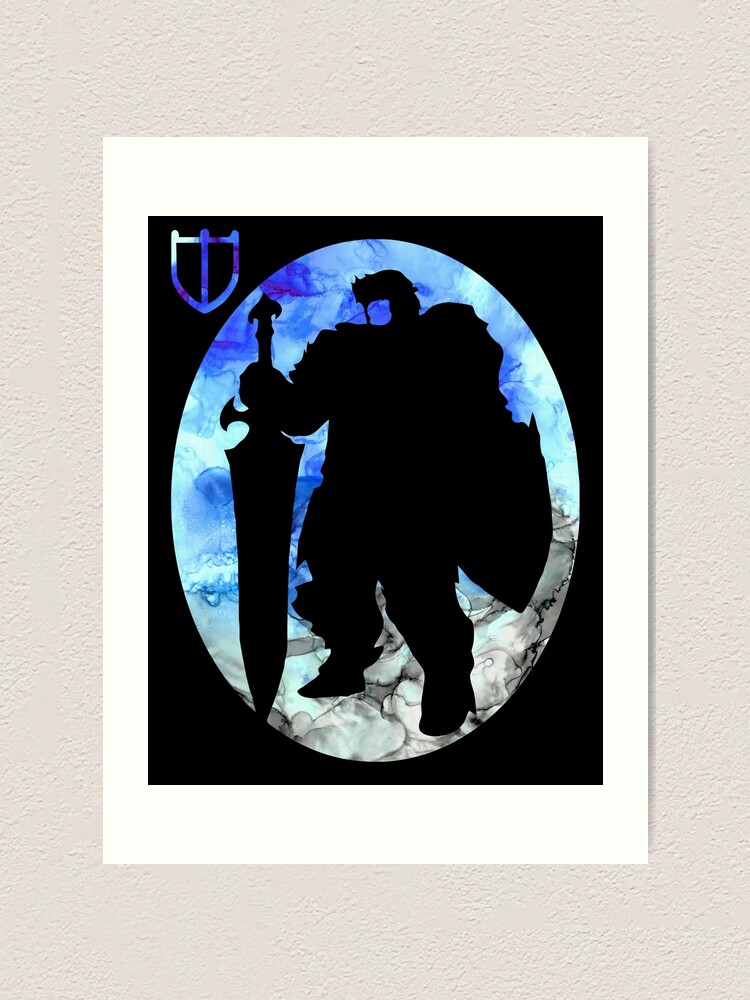 "FFXIV Paladin Silhouette" Art Print for Sale by GingerCatGifts | Redbubble