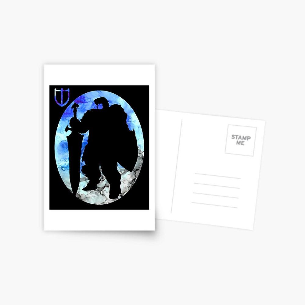 "FFXIV Paladin Silhouette" Postcard by GingerCatGifts | Redbubble