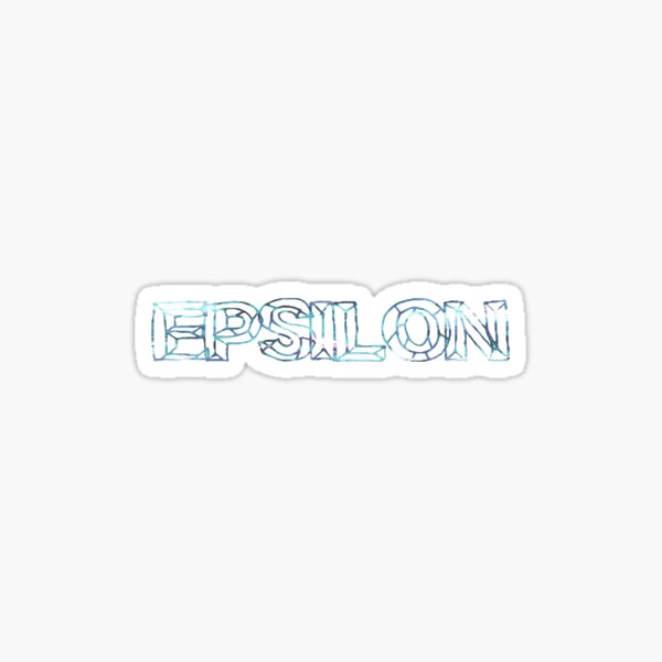 "Epsilon" Sticker for Sale by Coffee & Speech | Redbubble