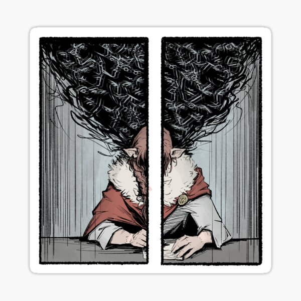 "Split" Sticker for Sale by AngelIncarnate | Redbubble