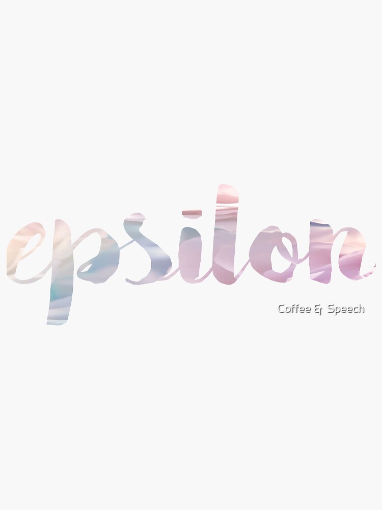 "Epsilon" Sticker by laurencondoluci | Redbubble