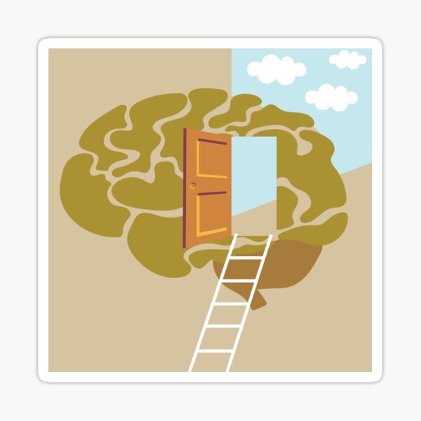 "window of wisdom" Sticker for Sale by kimtangdesign | Redbubble