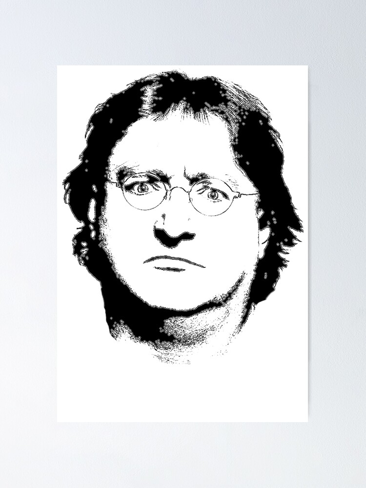 "Serious Gaben" Poster by entastictreeman | Redbubble