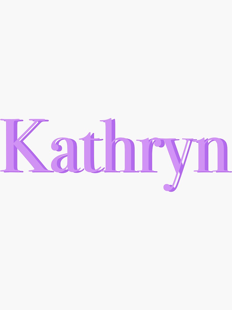 "Kathryn " Sticker by lolazelle | Redbubble
