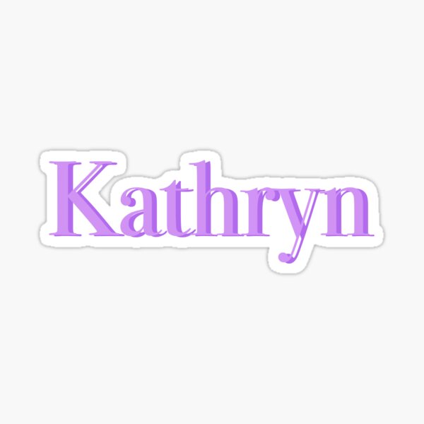 "Kathryn " Sticker by lolazelle | Redbubble