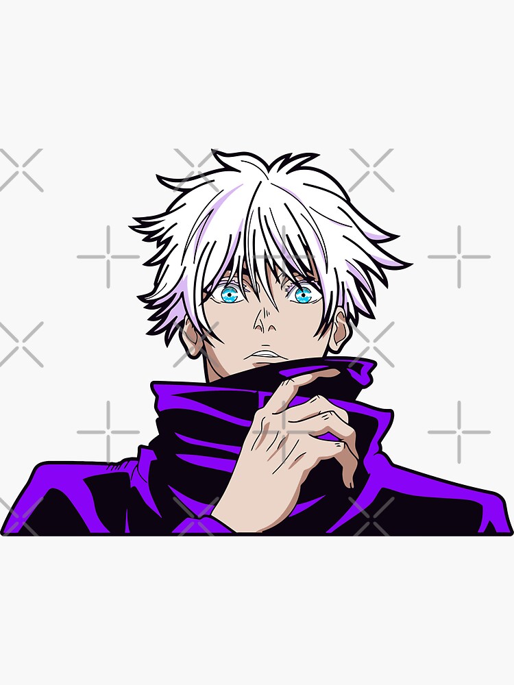 Pegatina «Jujutsu kaisen gojo satoru mitad» de Diyanggostyle | Redbubble