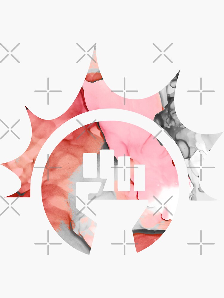 "MTG Boros Legion Ravnica Guild Insignia Logo Black Background" Sticker ...