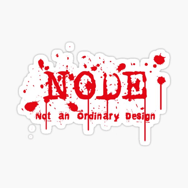 "Blood Node" Sticker by hakedart | Redbubble