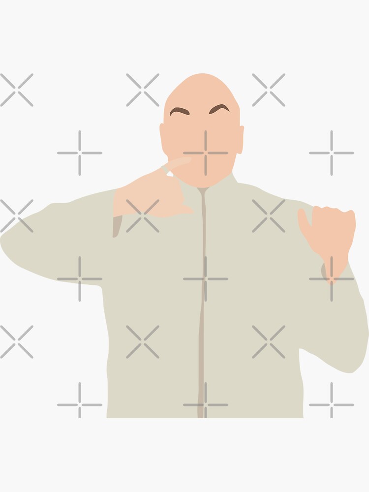 "Dr Evil Austin Powers movie" Sticker for Sale by gengilust | Redbubble