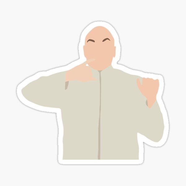 "Dr Evil Austin Powers movie" Sticker for Sale by gengilust | Redbubble