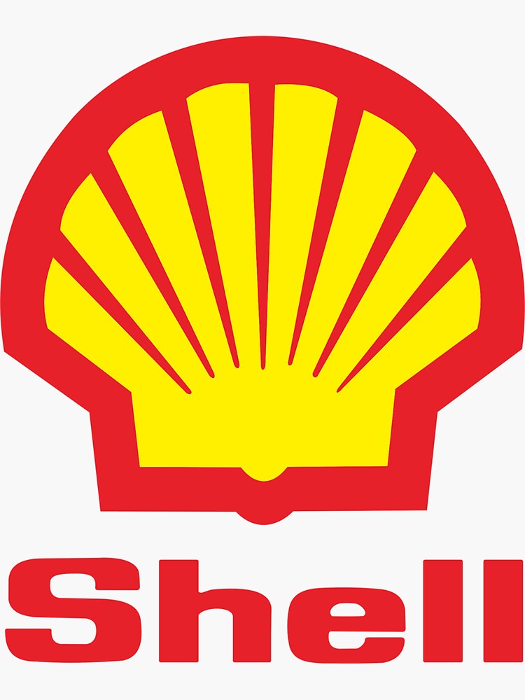 "Shell Logo" Sticker for Sale by wipynyned22 | Redbubble