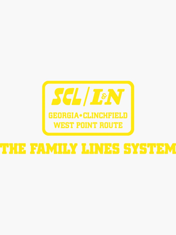 "The Family Lines System Railroad " Sticker for Sale by lIDESTORY3 ...