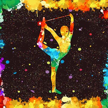 "Twirling Art Watercolor" Mounted Print for Sale by DesignForYou79 ...