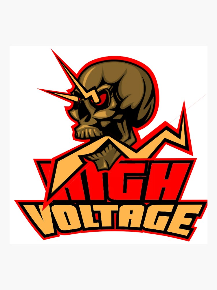 "HIGH VOLTAGE LOGO DESIGN" Sticker for Sale by Munesh123 | Redbubble