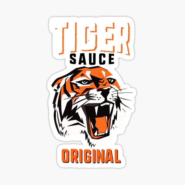 "Tiger Sauce Original" Sticker for Sale by Abomayday | Redbubble