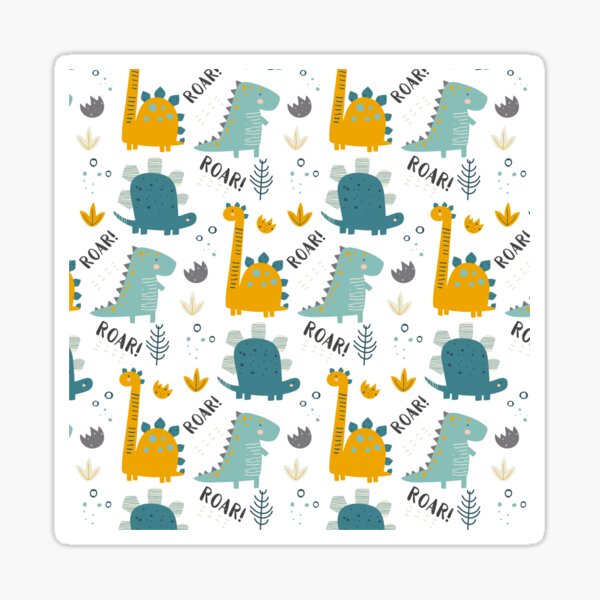 "Dino Funny Cartoon" Sticker for Sale by ATshop0605 | Redbubble
