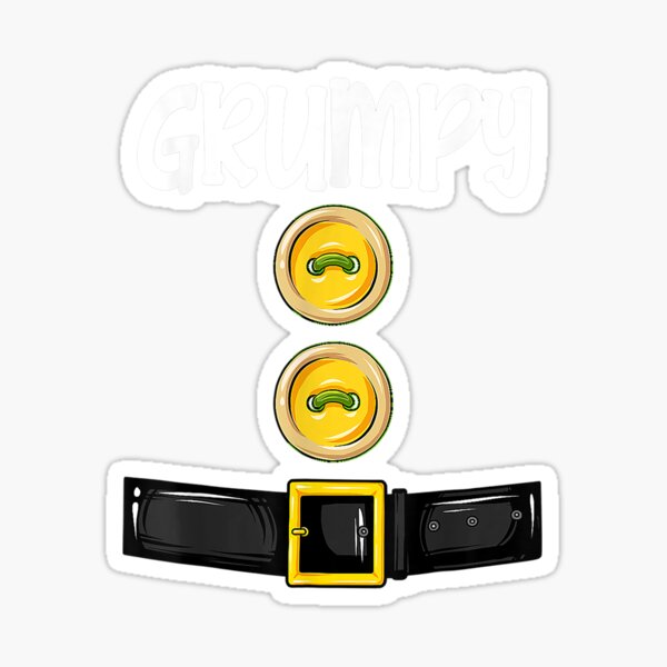 " Grumpy Dwarf Halloween Costume Funny Idea" Sticker for Sale by ...
