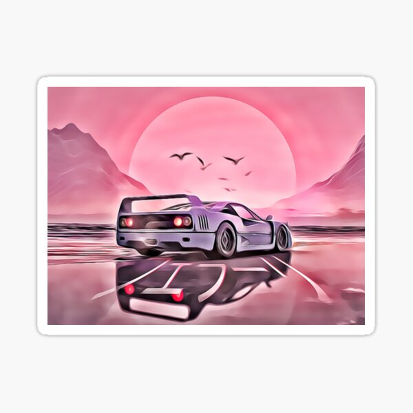 "Ferrari F40" Sticker by XLR8- | Redbubble