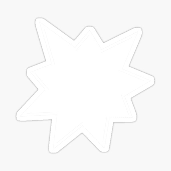 "Multi Point White Star" Sticker by Jagserian | Redbubble