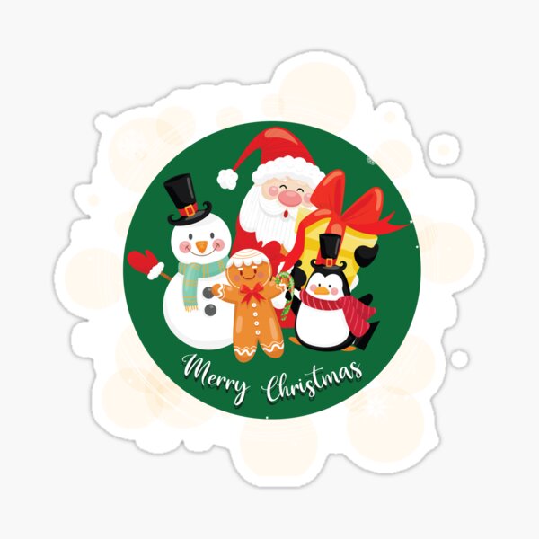 "Merry Christmas Wishes" Sticker for Sale by XBdesigner | Redbubble