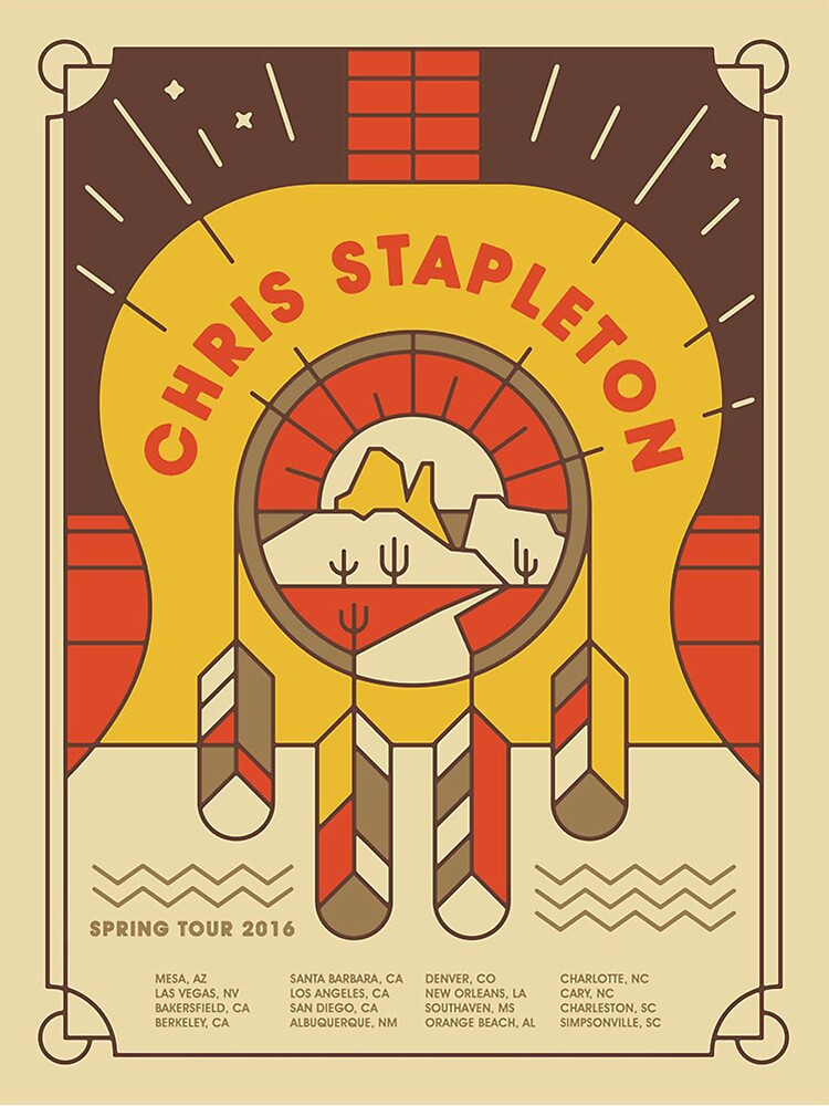 "chris stapleton " Sticker for Sale by juliejars | Redbubble