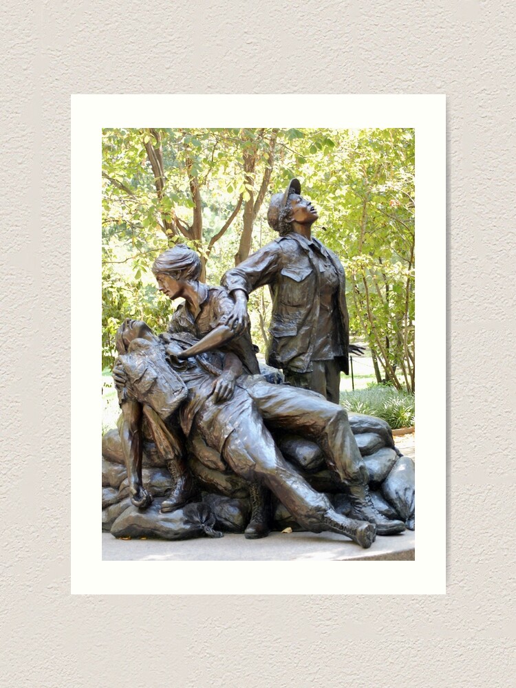 "Vietnam Women's Memorial" Art Print by SunflowerAnnie | Redbubble