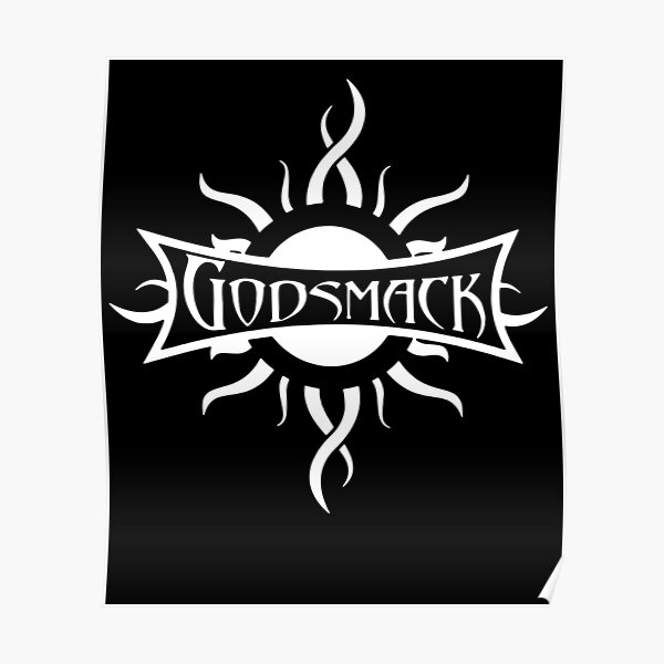 "White And Black Godsmack Band Logo" Poster for Sale by massbay | Redbubble