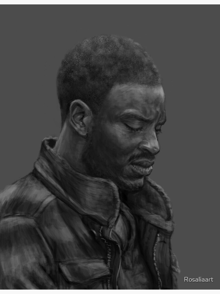 "Alec Hardison Greyscale" Poster by Rosaliaart | Redbubble